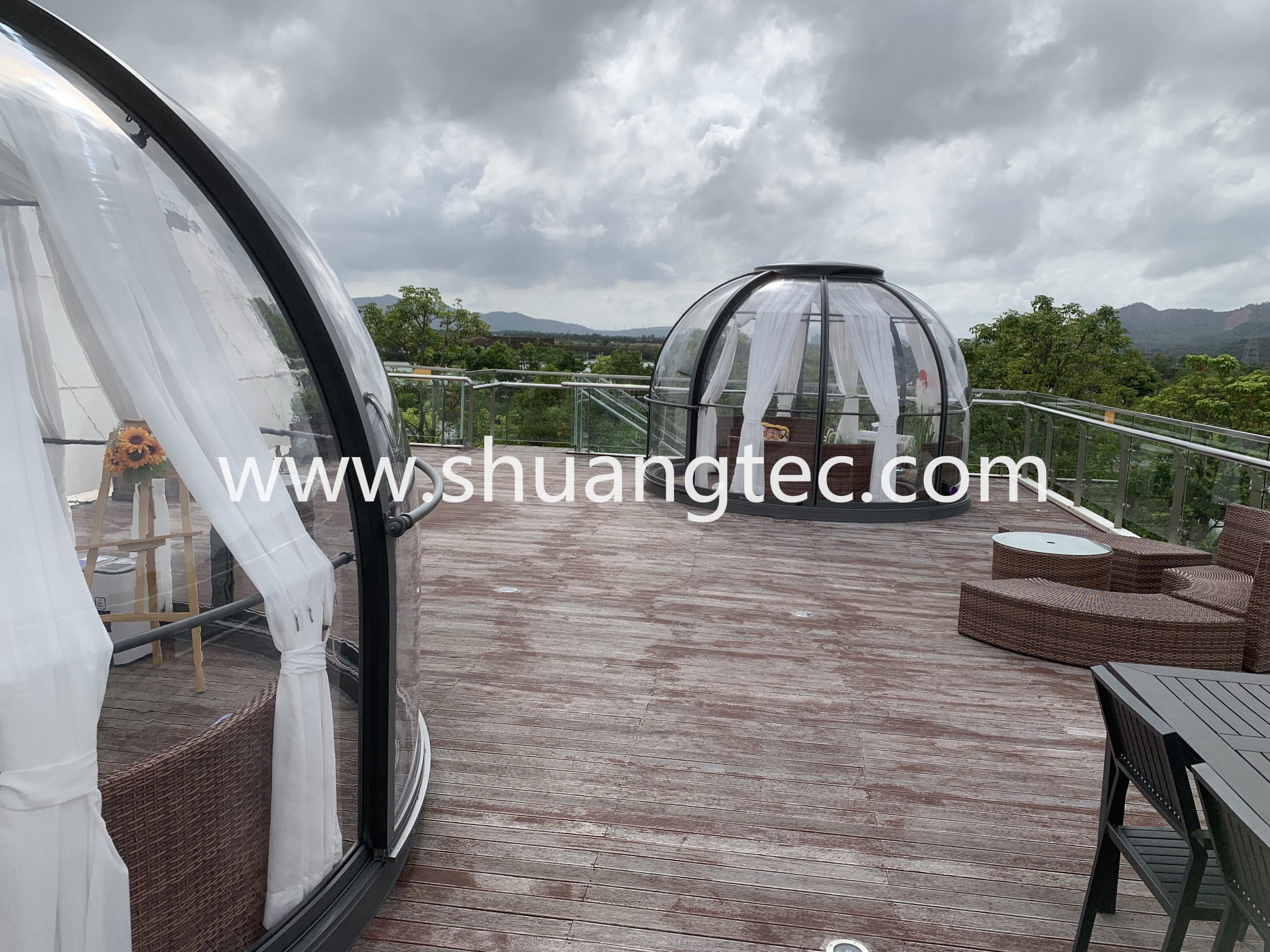These are the clear PC dome houses we make! - Shuangtec | Vacuum ...